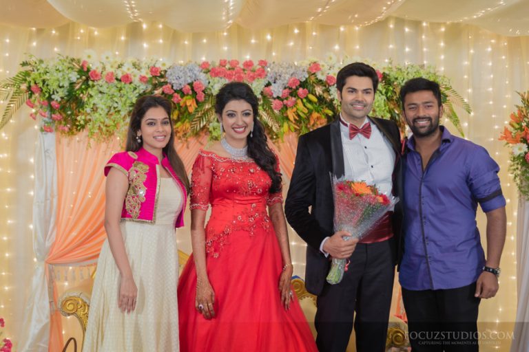 Celebrity Actor Ganesh Venkatram and Nisha Krishnan Wedding Reception ...