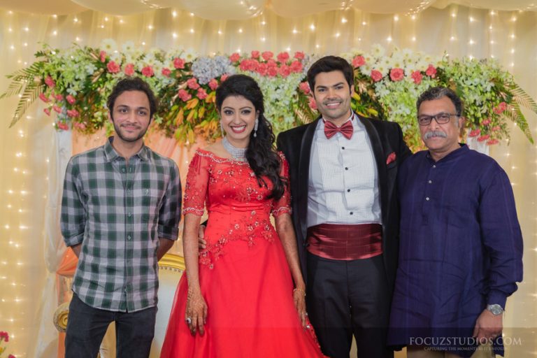 Celebrity Actor Ganesh Venkatram and Nisha Krishnan Wedding Reception ...