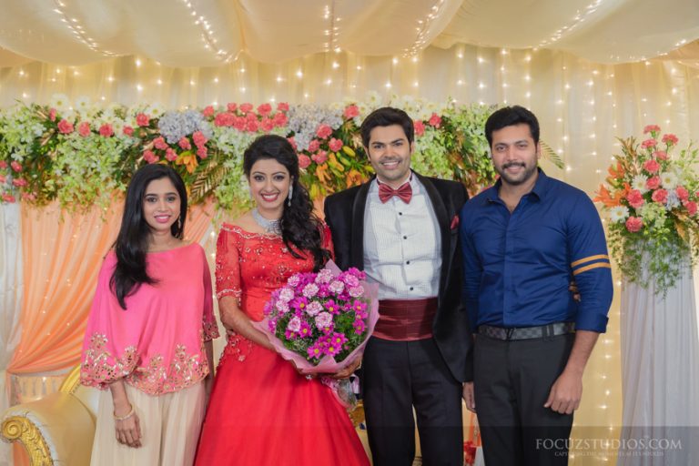 Celebrity Actor Ganesh Venkatram and Nisha Krishnan Wedding Reception ...